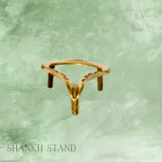 Brass Shankh Stand for Pooja | Handcrafted Conch Holder - poojastore.in